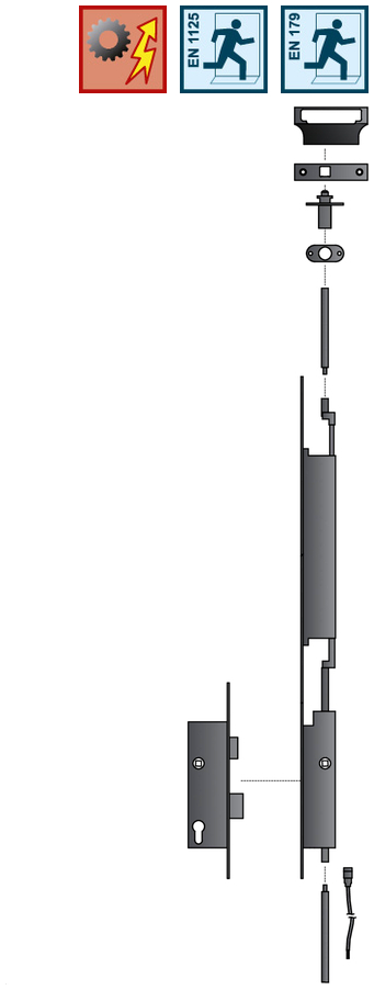 FT-Set systeQ-S-ESC-2ES 2flg. Fkt.B | Aliplast | Star 75 | PZ | Rechts ...