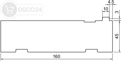COMPACFOAM Unterbaudämmprofil UDP160-1 CF125 l=2180mm, VE4 | 107750