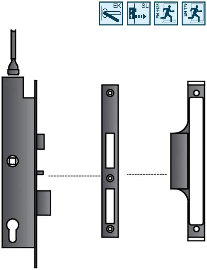 FT Schlosssysteme Dormakaba SVP 6000-A 1-flg. Fkt. C, auswärts